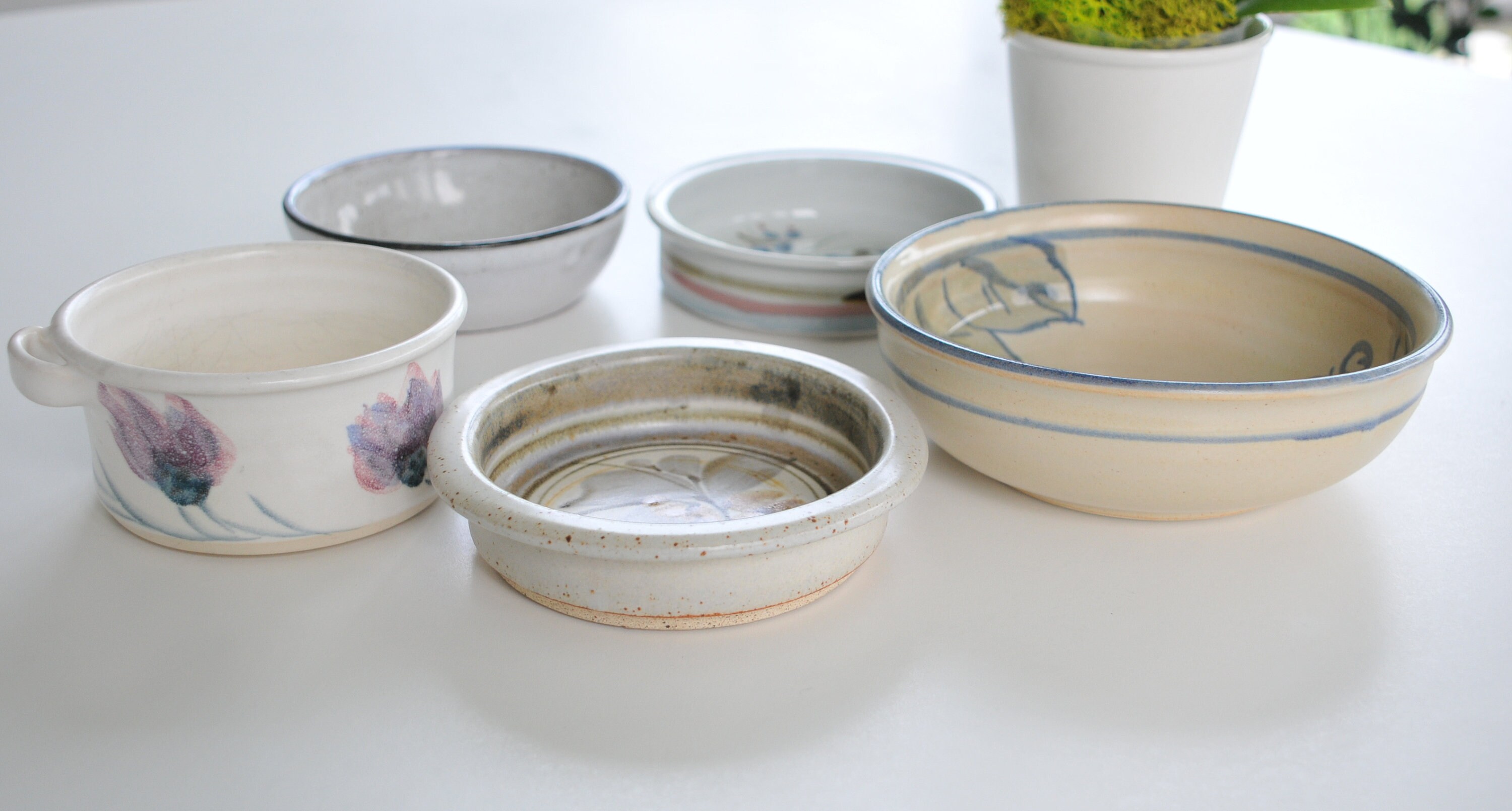 Decorative Floral Pottery Bowls - Etsy