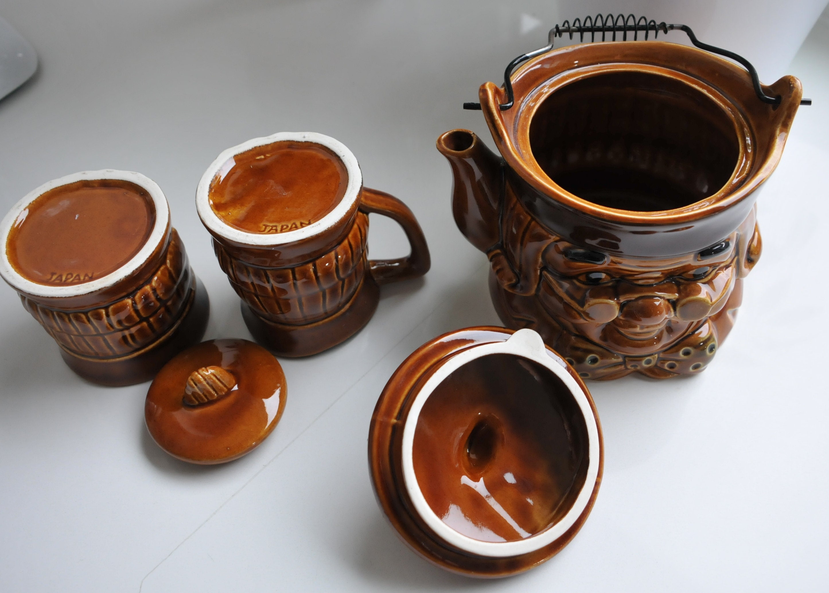 Retro Kitsch Tea Set Ben Franklin - Etsy Israel