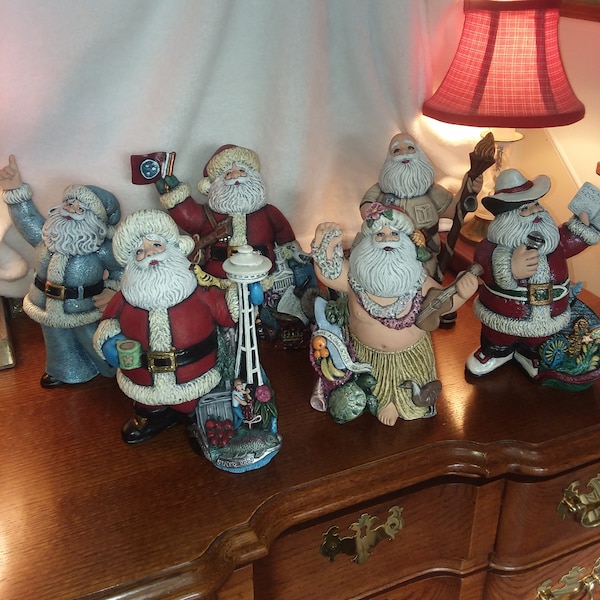 Ceramic Santa - Etsy