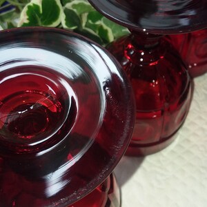 Set of 8, Fenton Ruby Plymouth Water Goblets,fenton Water Goblets,fenton Water Glasses,fenton ...