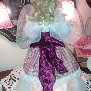 LARGE Remade Victorian Angel Tree Topper, Angel Tree Topper,christmas ...