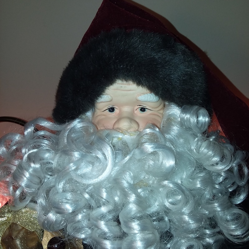 Santa Tree Topper - Etsy