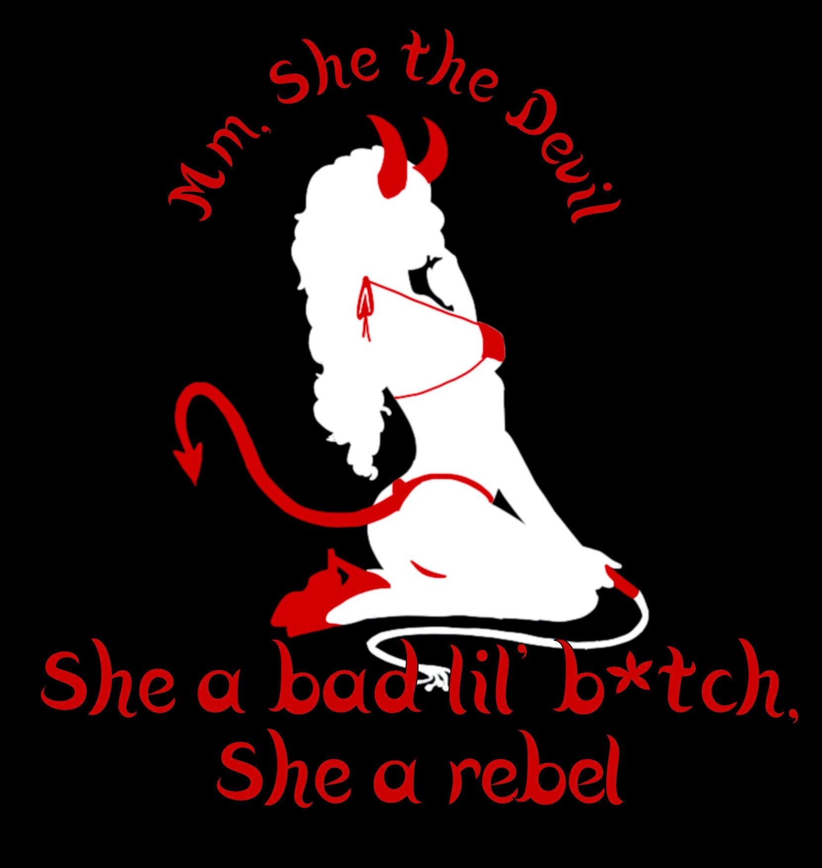 Shes a Devil Car Decal Sticker - Etsy
