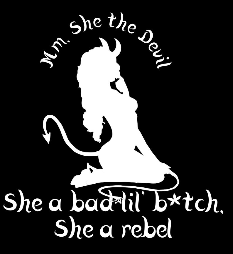 Shes a Devil Car Decal Sticker - Etsy
