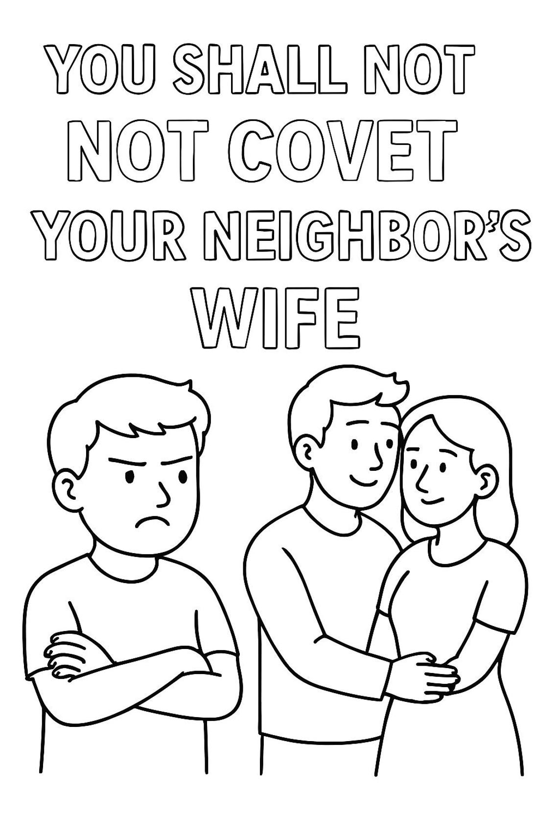 Color the Ten Commandments: Christian Coloring Book for Children - Etsy