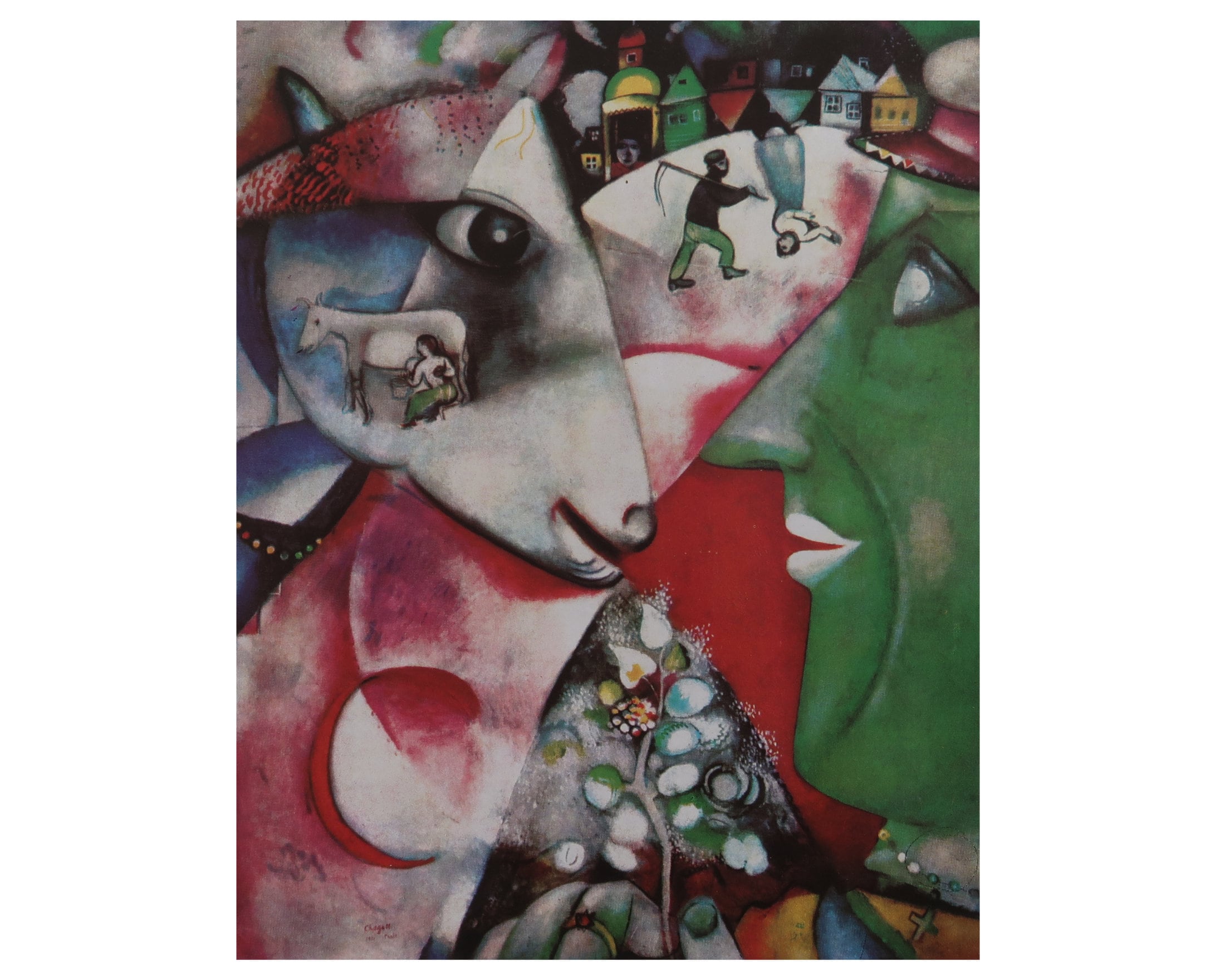 Marc Chagall Vintage Print 1998 | "i and the Village" (1911-12) | Art ...