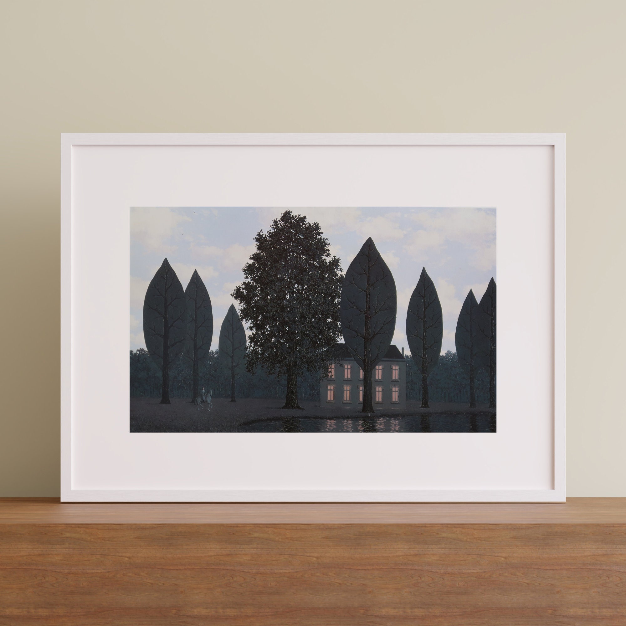 Rene Magritte Vintage Print 1994 the Mysterious Barricades 1961 Home ...