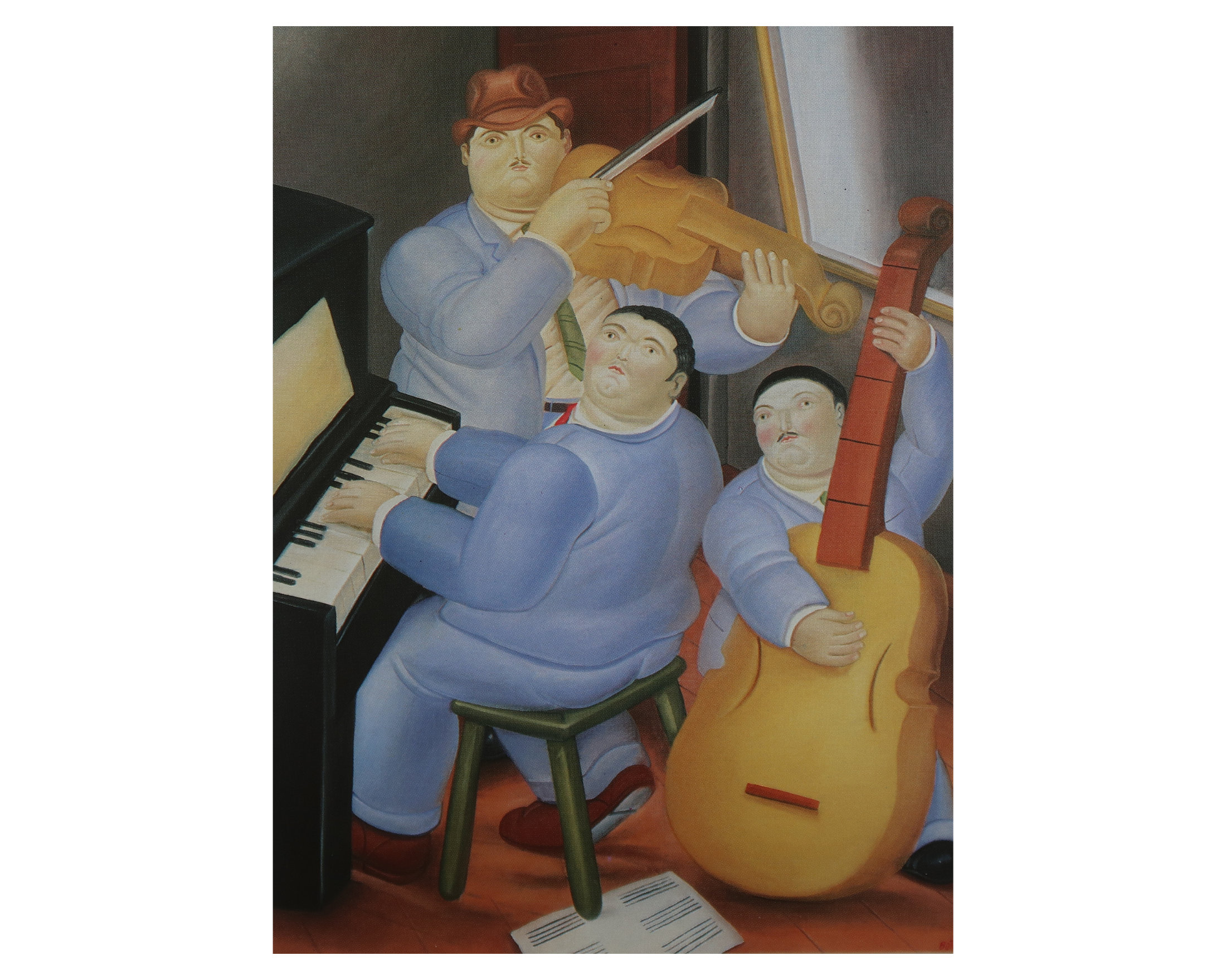 Fernando Botero Vintage Print 1990 | "three Musicians" (1983) | Home ...