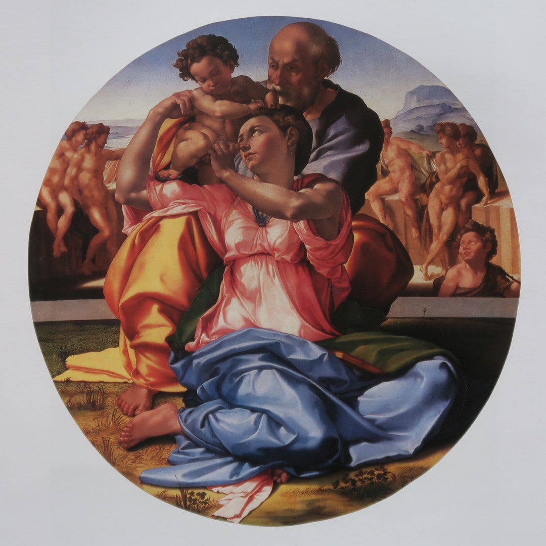 Michelangelo Vintage Print 1994 | "the Doni Tondo" (1503-4) | Home ...