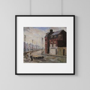 Sir William Coldstream Vintage Print 2002 | "street Scene, Dieppe ...