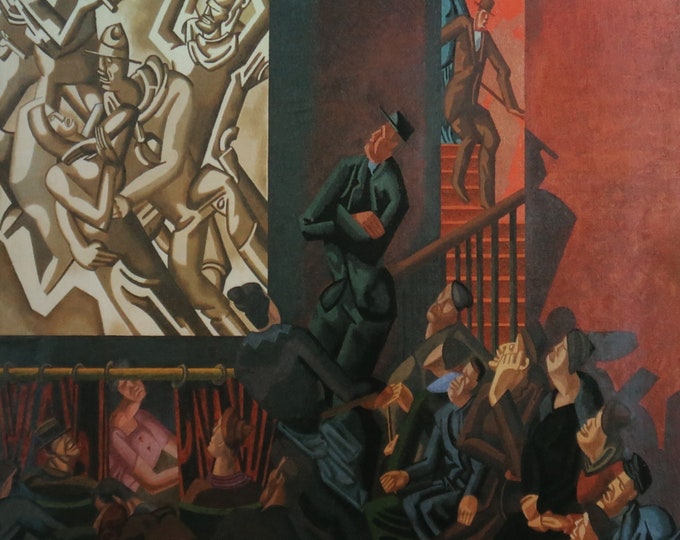William Roberts Vintage Print 1986 | "the Cinema" (1920) | Home Decor ...