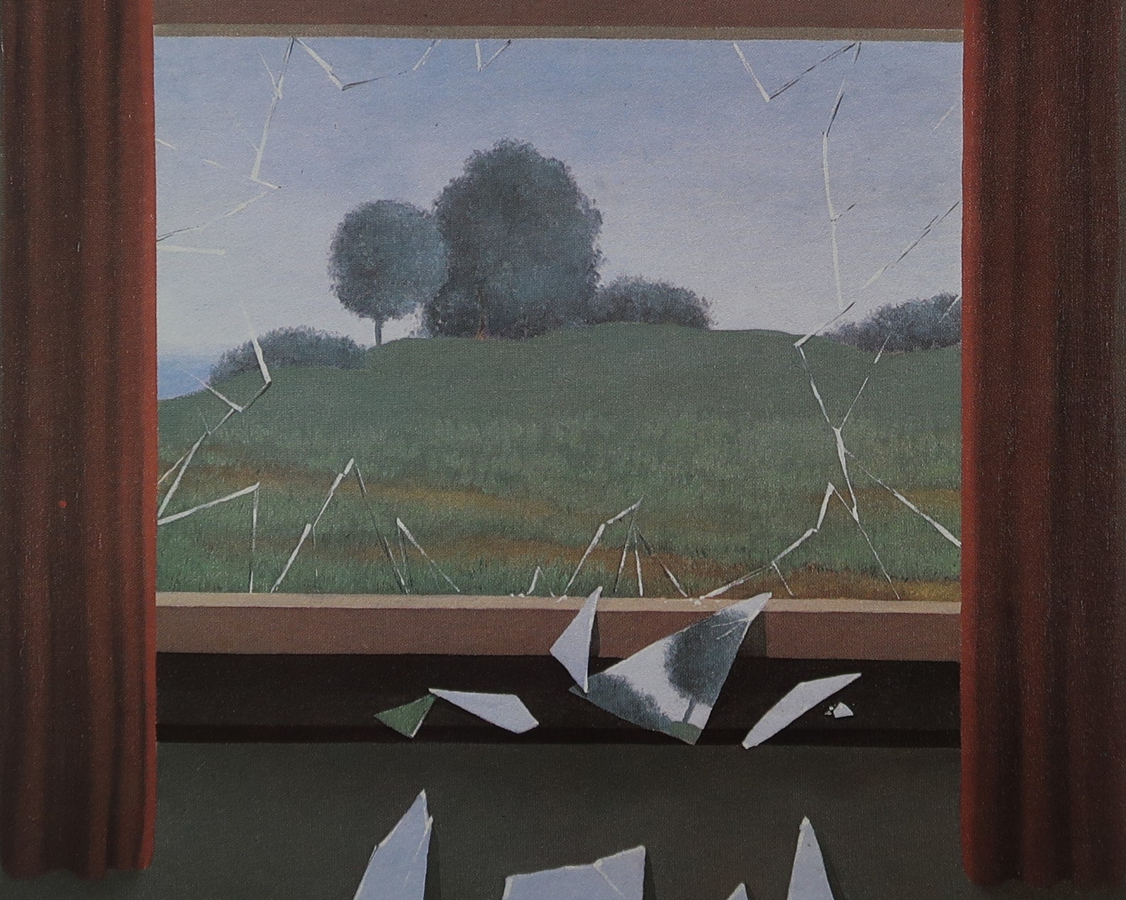 Rene Magritte Vintage Print 1984 the Key of the Fields 1936 Home Decor Wall Art Art Print ...