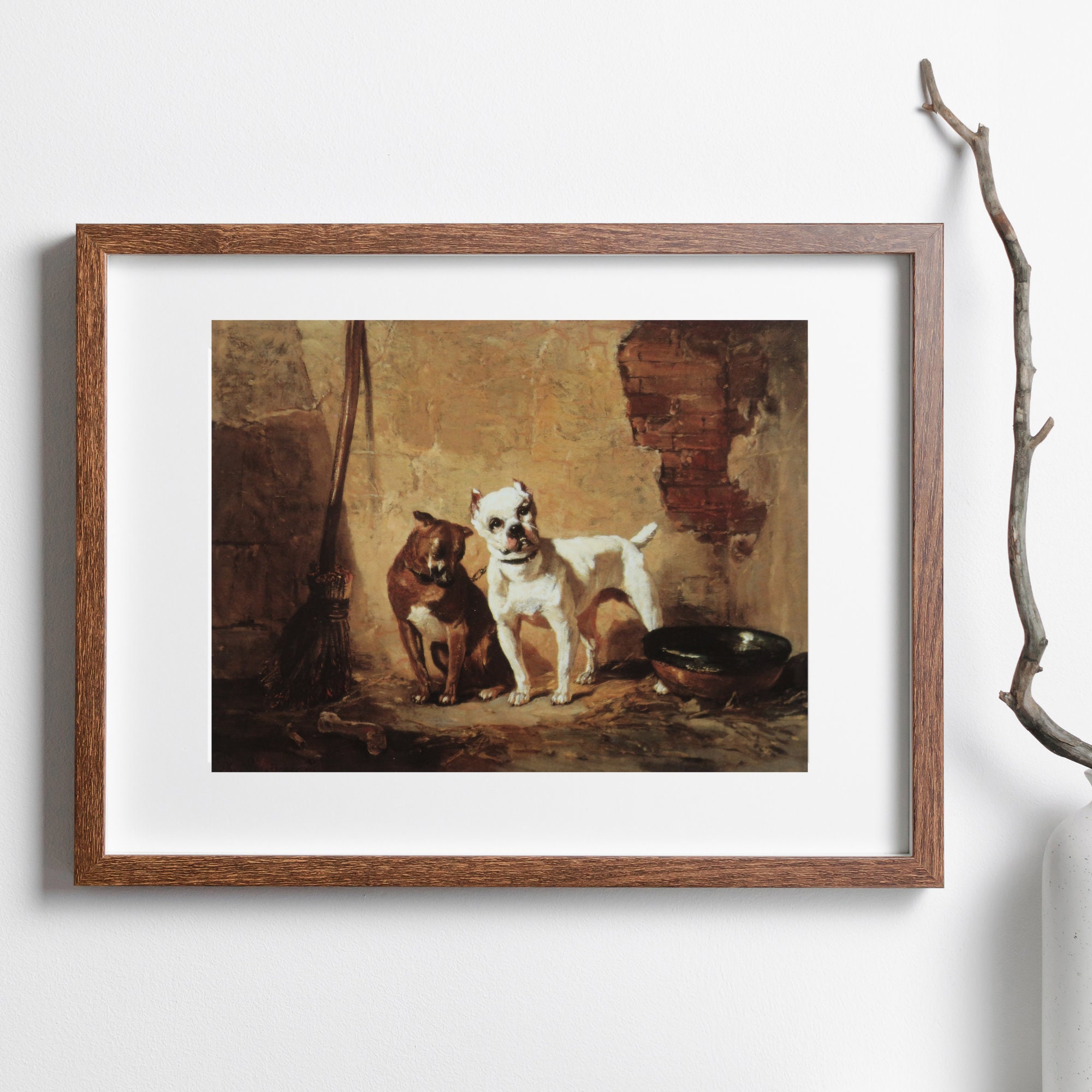 Small Philippe Rousseau Vintage Print 1992 best of Friends Home Decor ...