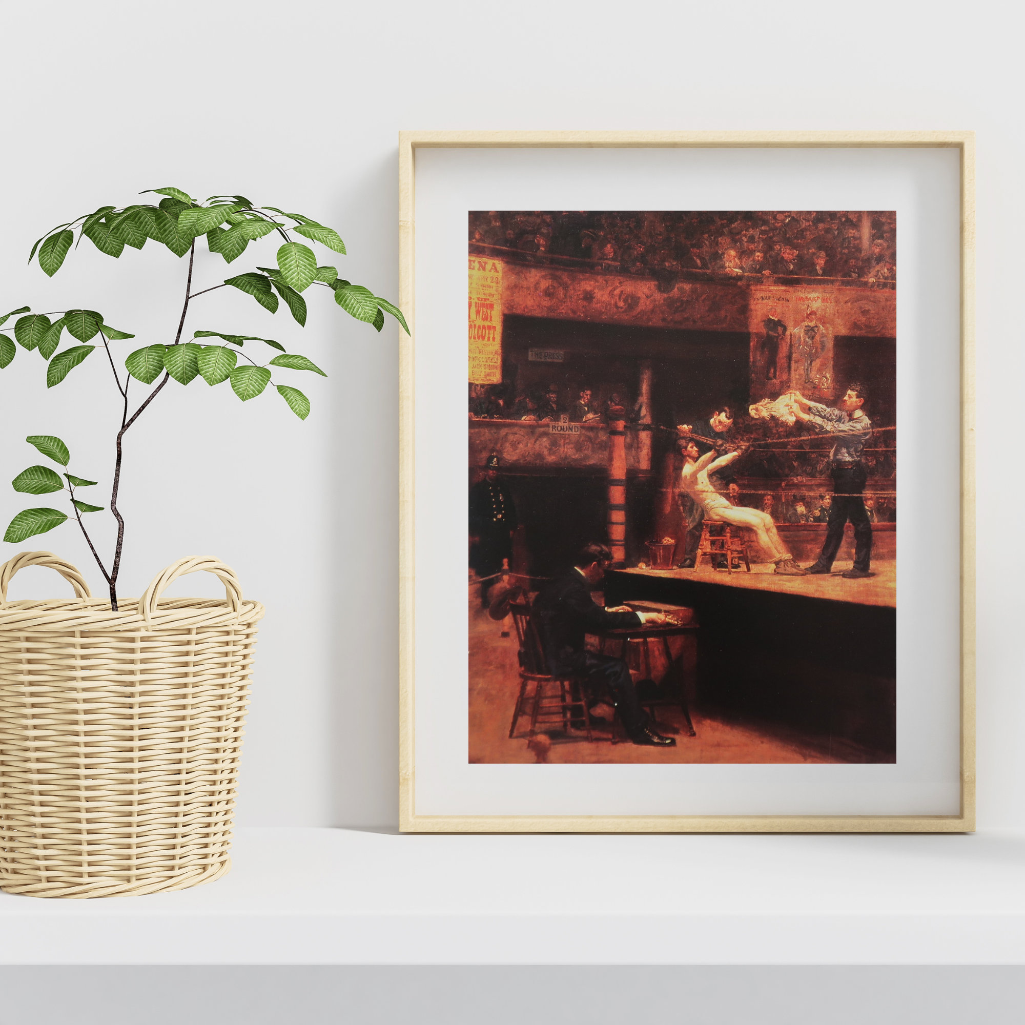 Thomas Eakins Vintage Print 1994 between Rounds 1899 Home Decor Wall ...