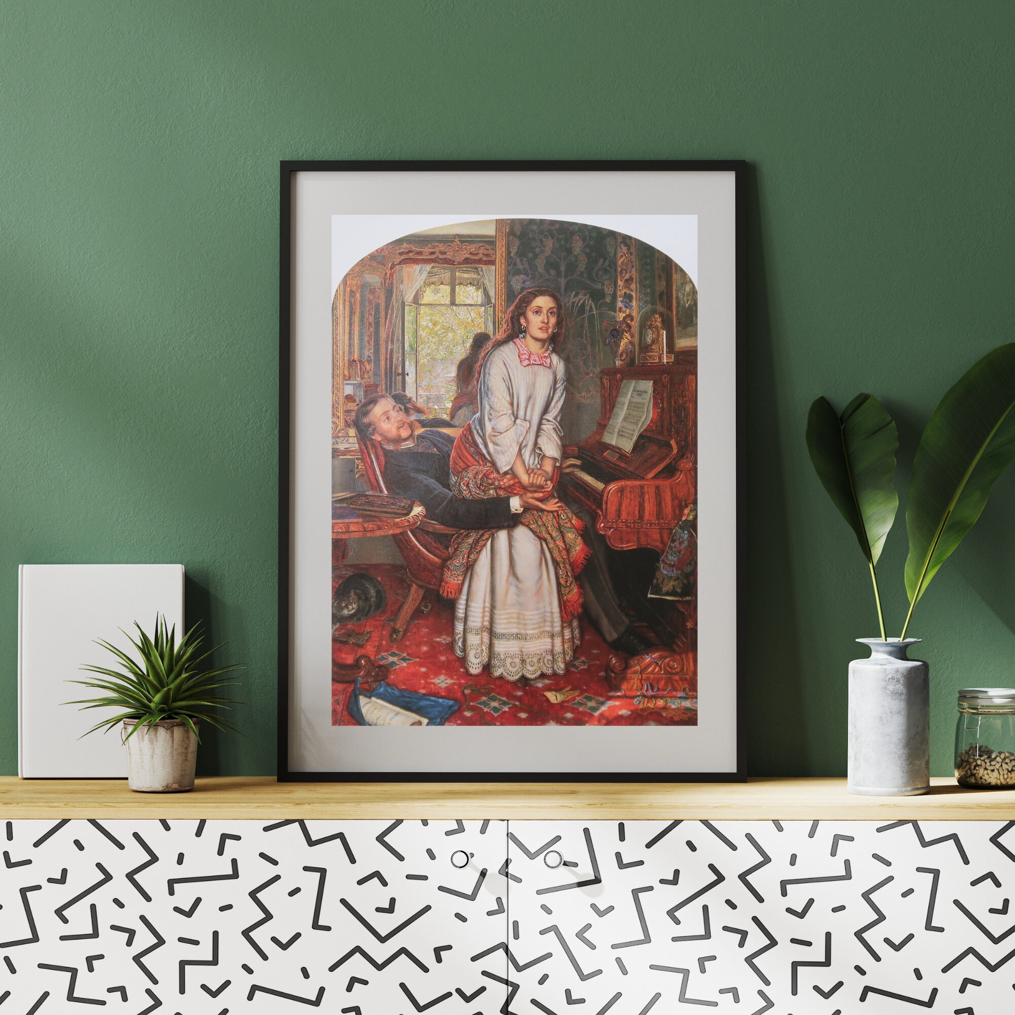 William Holman Hunt Vintage Print 1994 the Awakening Conscience 1853 ...