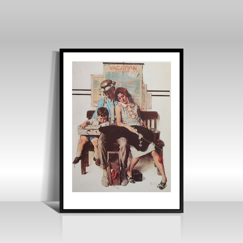 Norman Rockwell Vintage Print 1976 | "home From Vacation" (1930) | Home ...
