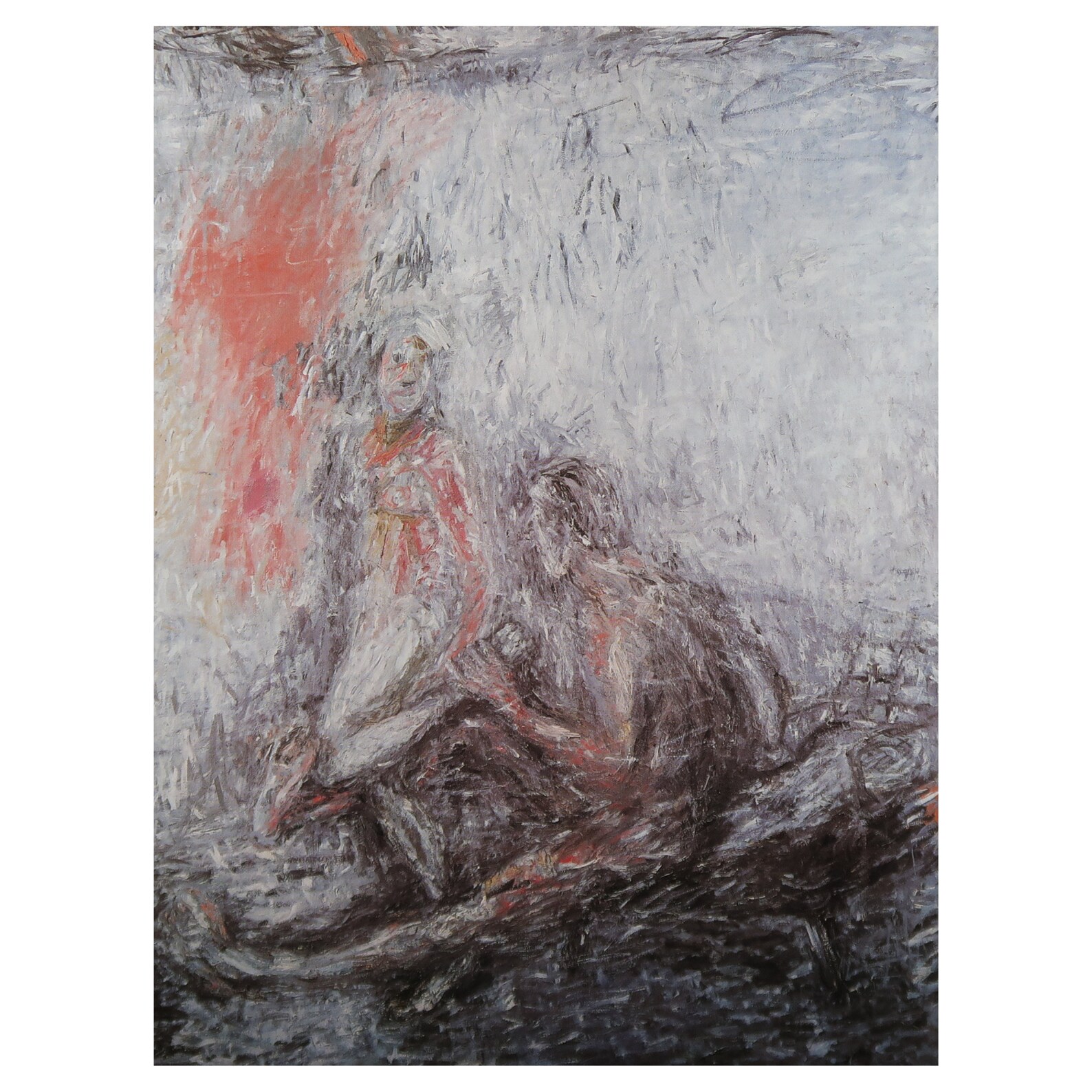 Susan Rothenberg Vintage Print 1986 red Blush 1984-5 Home Decor Wall ...