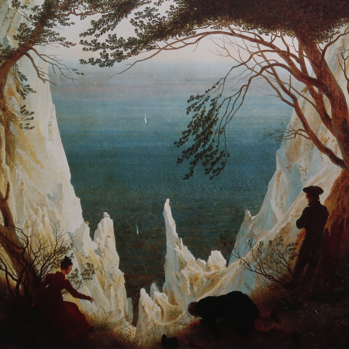 Caspar David Friedrich Vintage Print 2000 chalk Cliffs on Rugen 1818 ...