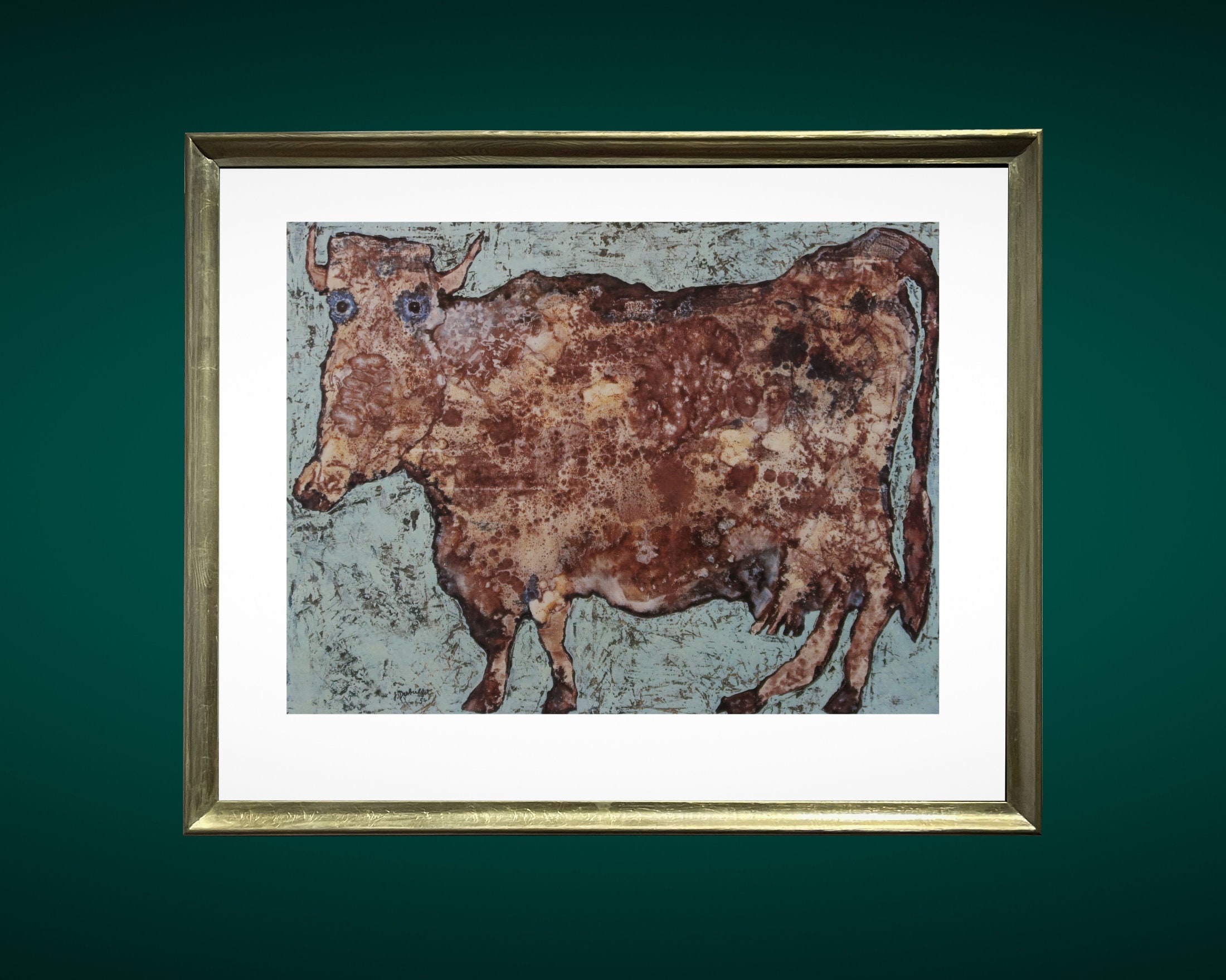 Jean Dubuffet Vintage Print 1991 | "the Cow With the Subtile Nose ...