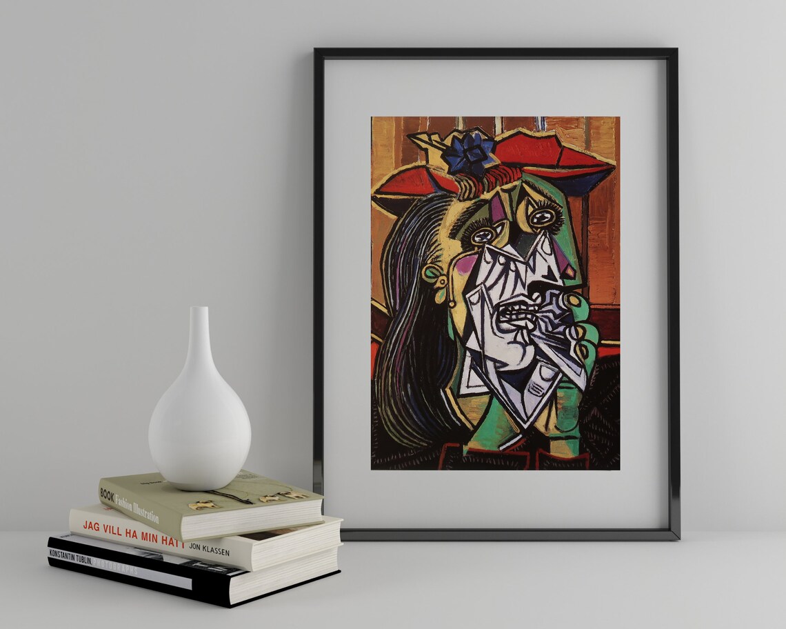 Pablo Picasso Vintage Print 2000 Weeping Woman 1937 Home Decor Genuine ...