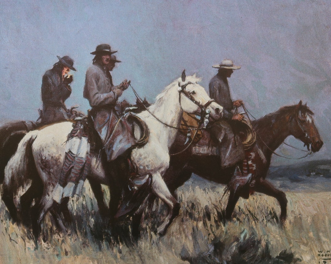 William Koerner Vintage Print 1979 |"illustration for 'ranchero ...