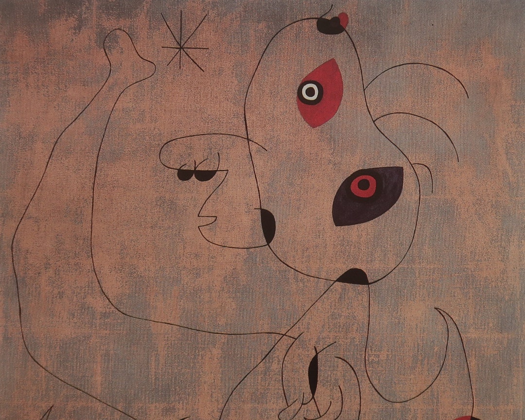Joan Miro Vintage Print 1990 | "spanish Dancer" (1945) | Home Decor ...