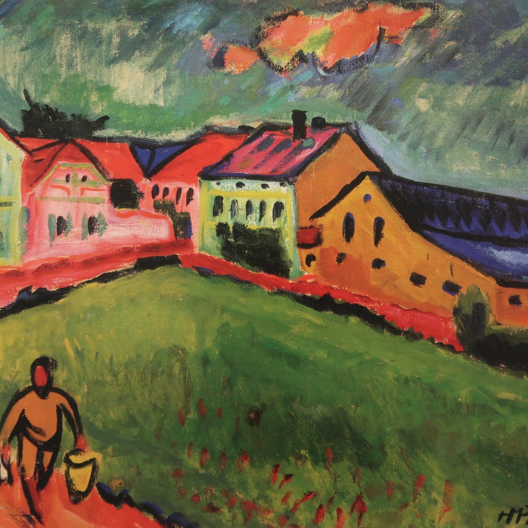 Max Pechstein Vintage Print 1994 | "meadow at Moritzburg" (1910) | Home ...