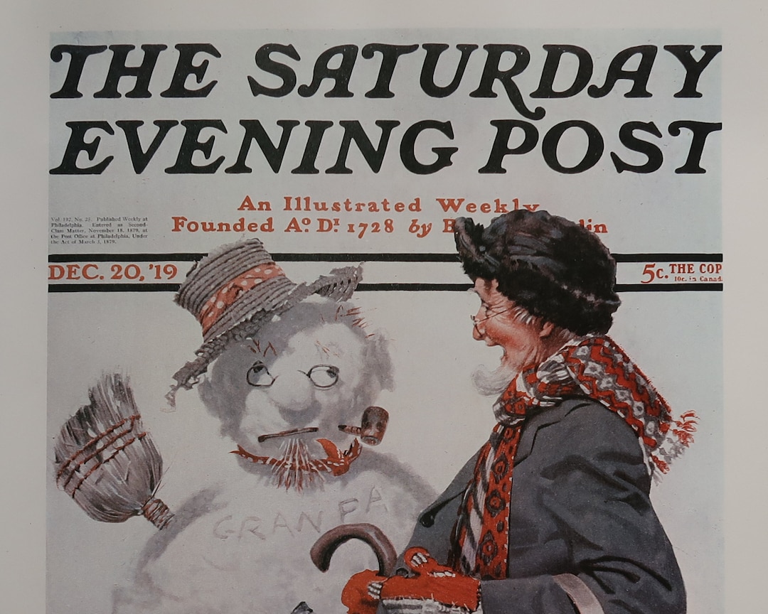 Norman Rockwell Vintage Print 1970 | Saturday Evening Post Cover (1919 ...