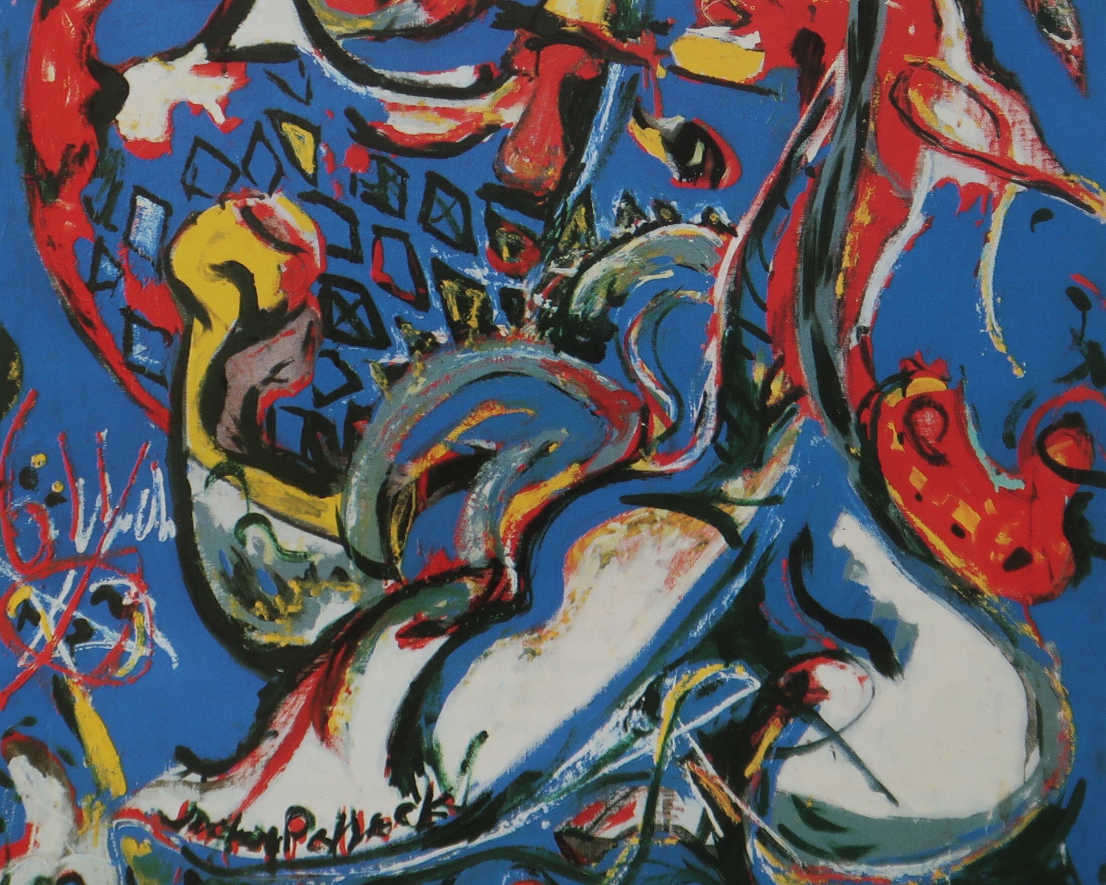 Jackson Pollock Vintage Print 1989 | "moon Woman Cuts the Circle" (1943 ...