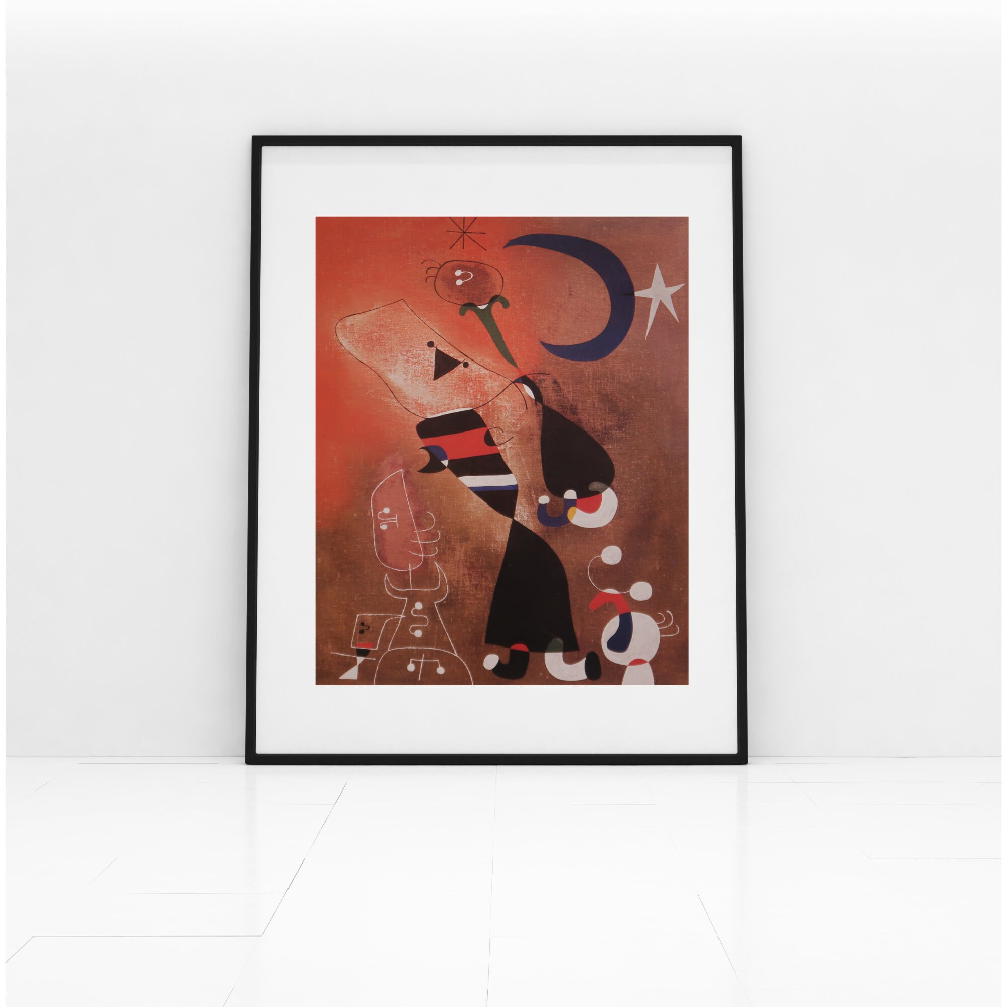 Joan Miro Vintage Print 1994 women, Bird by Moonlight 1949 Home Decor ...