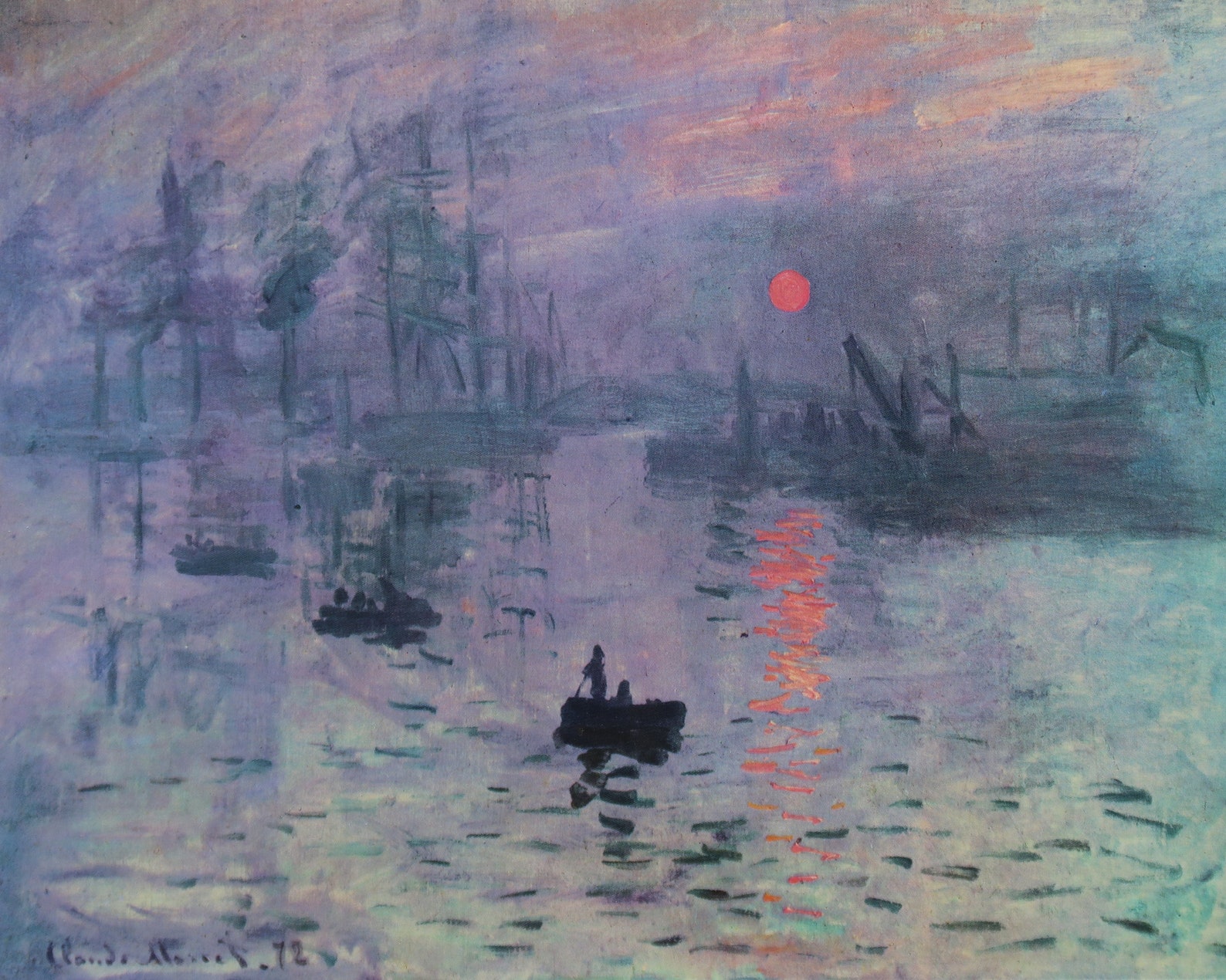 Claude Monet Vintage Print 1976 | "impression: Sunrise" (1872) | Home ...
