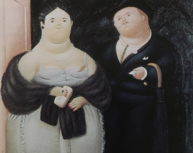 Fernando Botero Vintage Print 2002 | "la Visita" (1968) | Home Decor ...