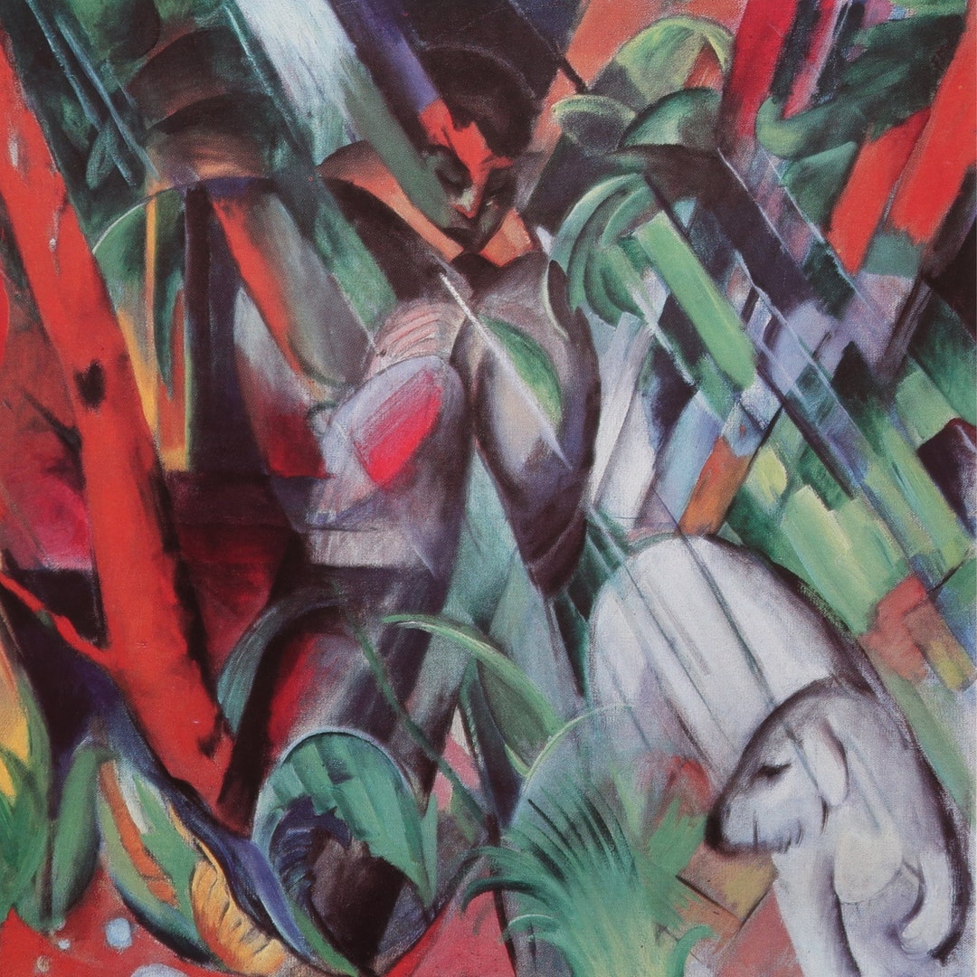 Franz Marc Vintage Print 1985 | "rain" (1912) | Home Decor | Ewall Art ...