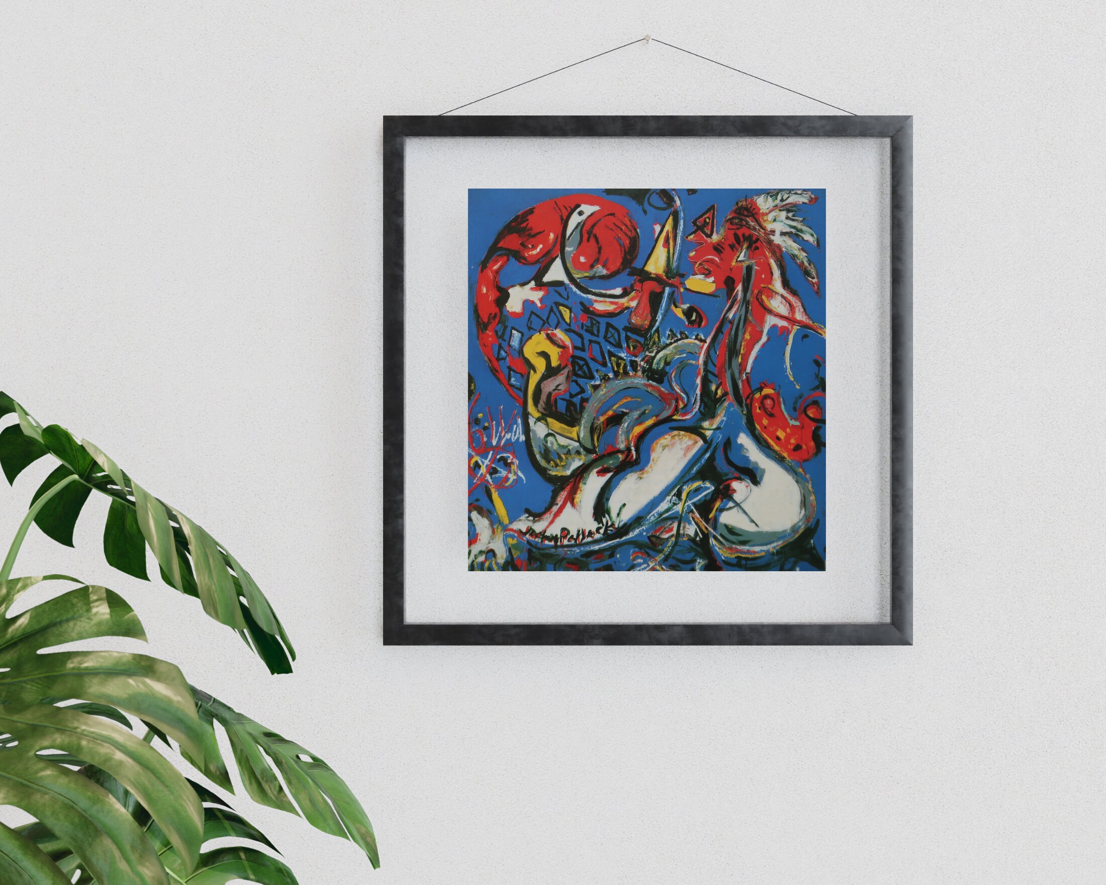 Jackson Pollock Vintage Print 1989 | "moon Woman Cuts the Circle" (1943 ...
