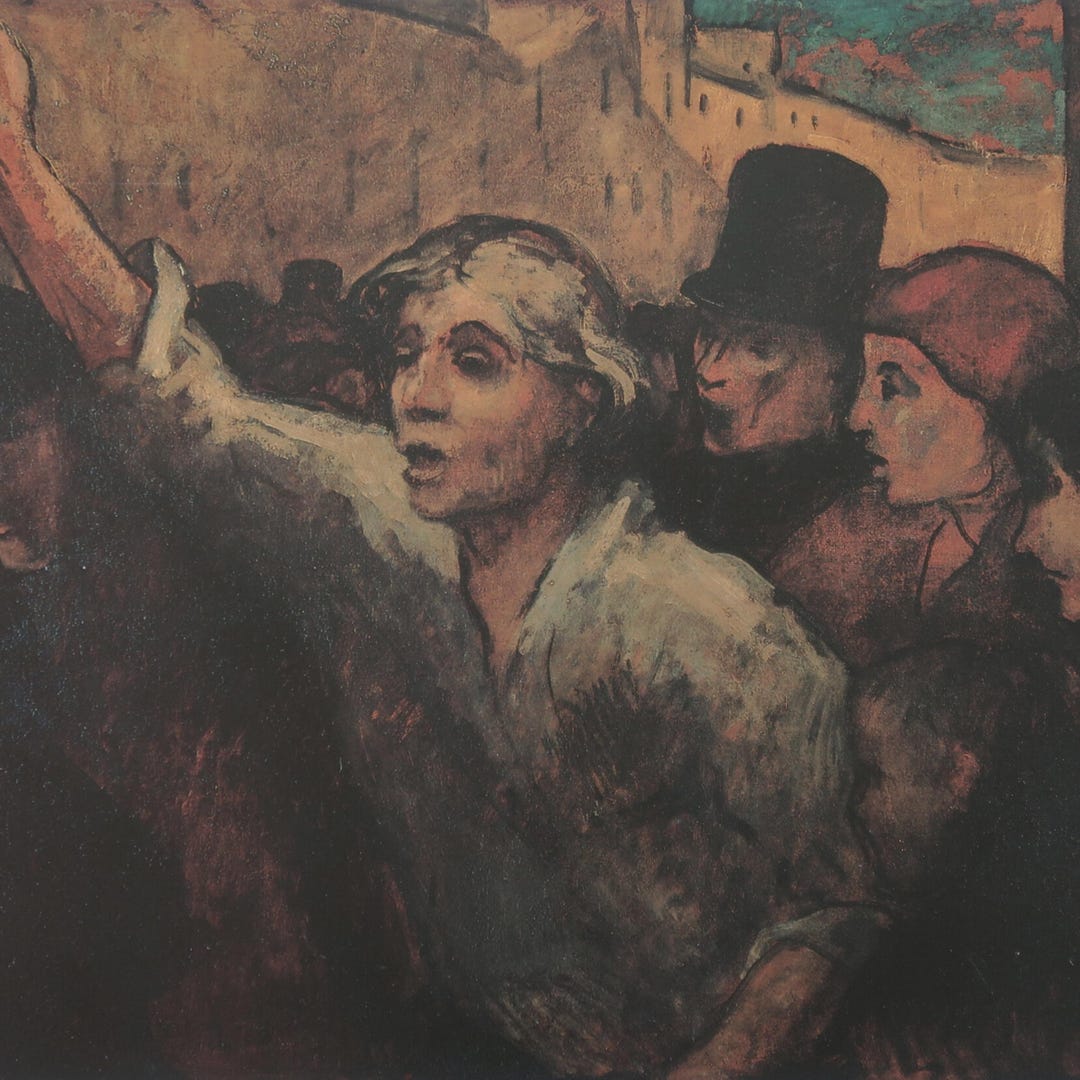 Honore Daumier Vintage Print 1988 | "the Uprising" (C1860) | Home Decor ...