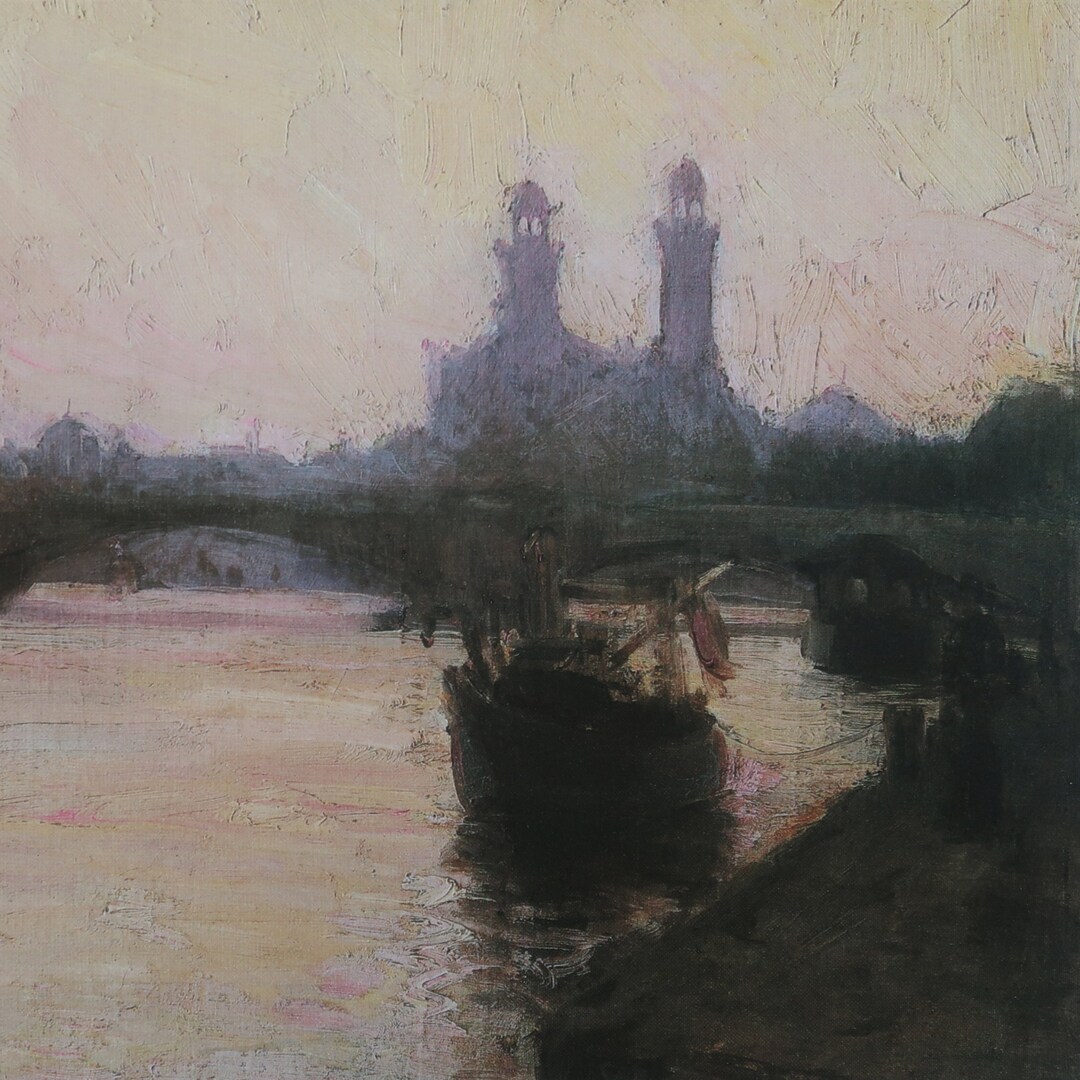 Henry O Tanner Vintage Print 1980 | "the Seine" (1902) | Home Decor ...