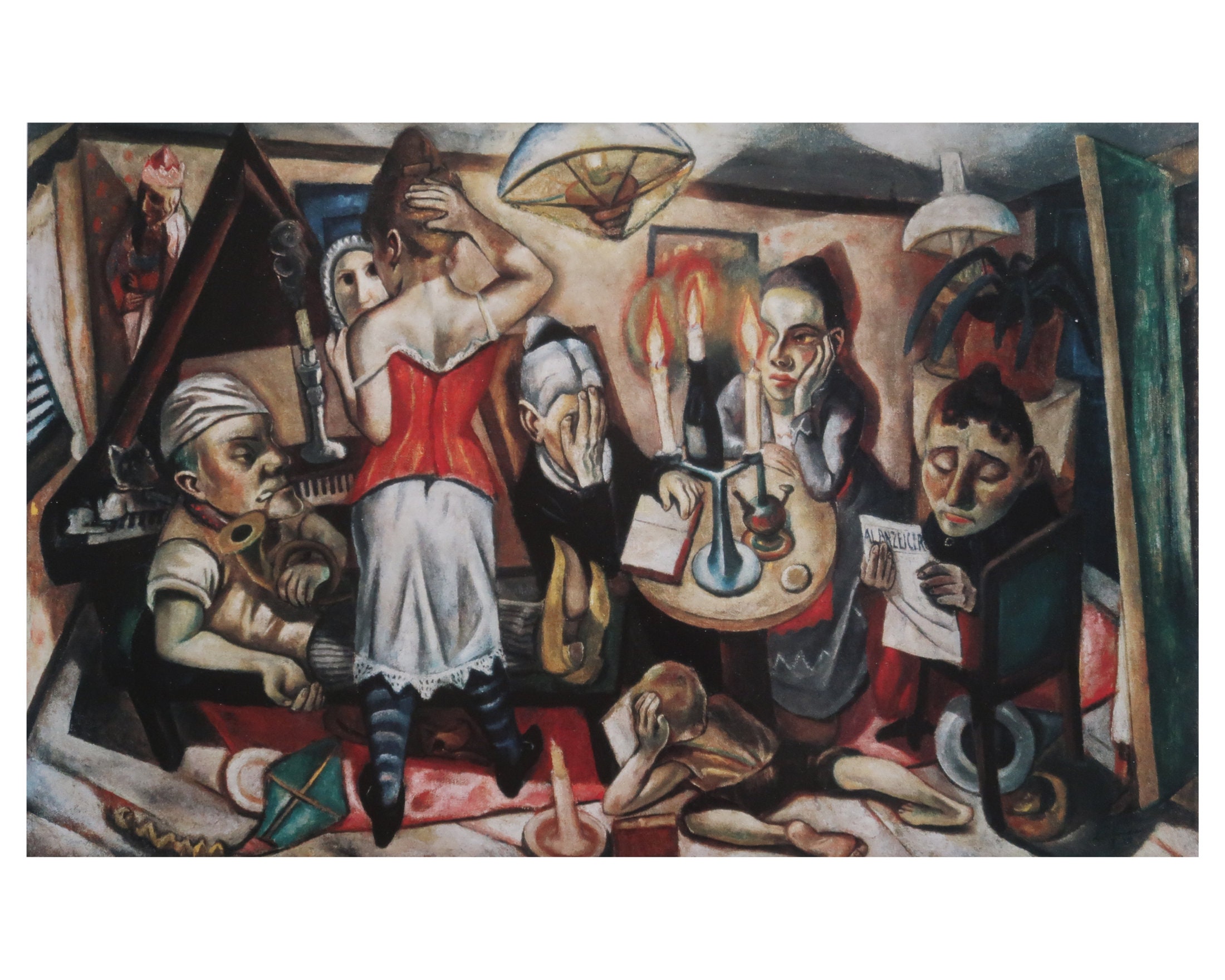 Max Beckmann Vintage Print 2000 | "family Picture" (1920) | Home Decor ...