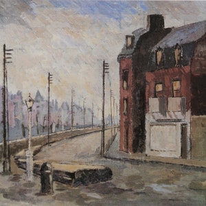 Sir William Coldstream Vintage Print 2002 | "street Scene, Dieppe ...