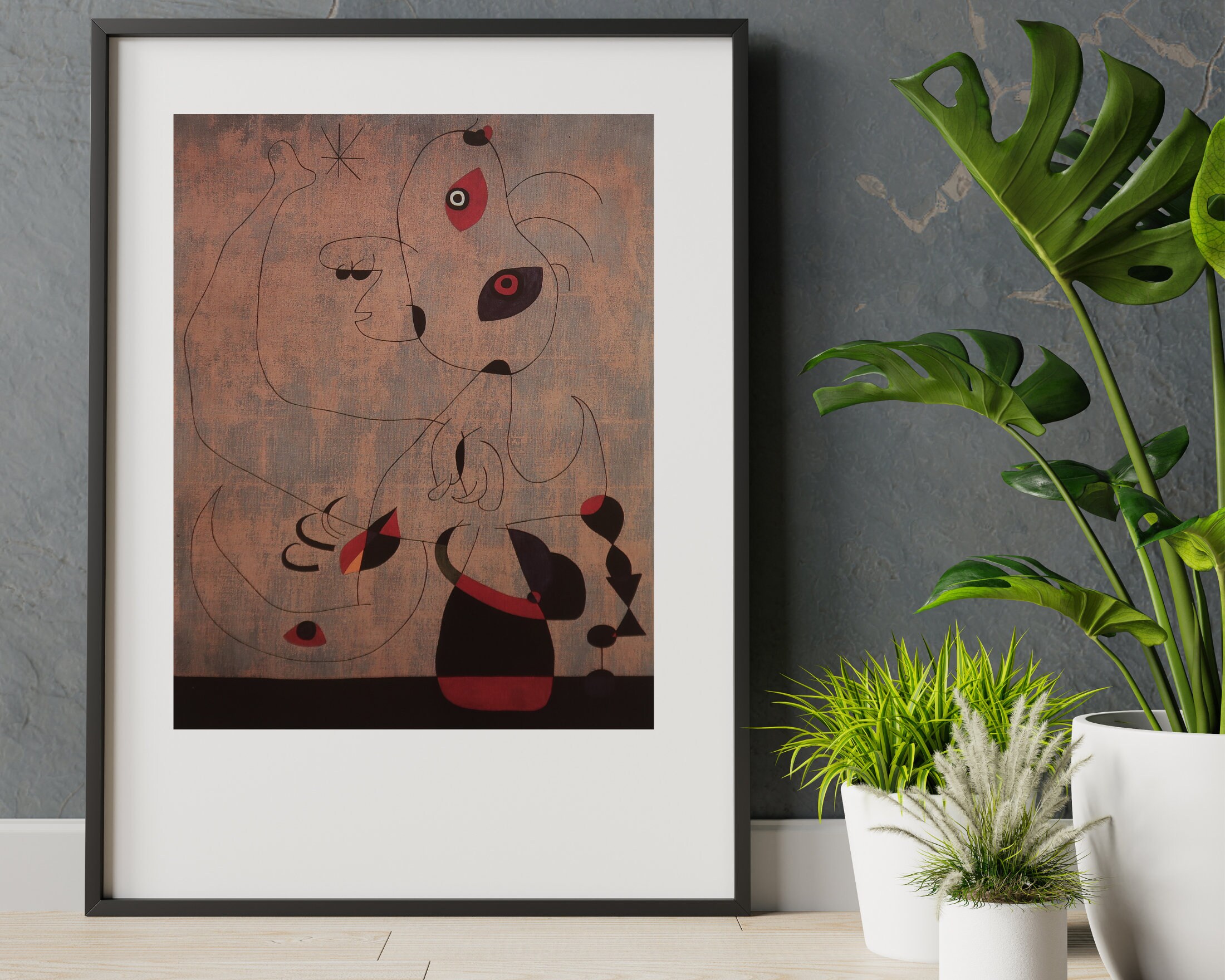 Joan Miro Vintage Print 1990 spanish Dancer - Etsy