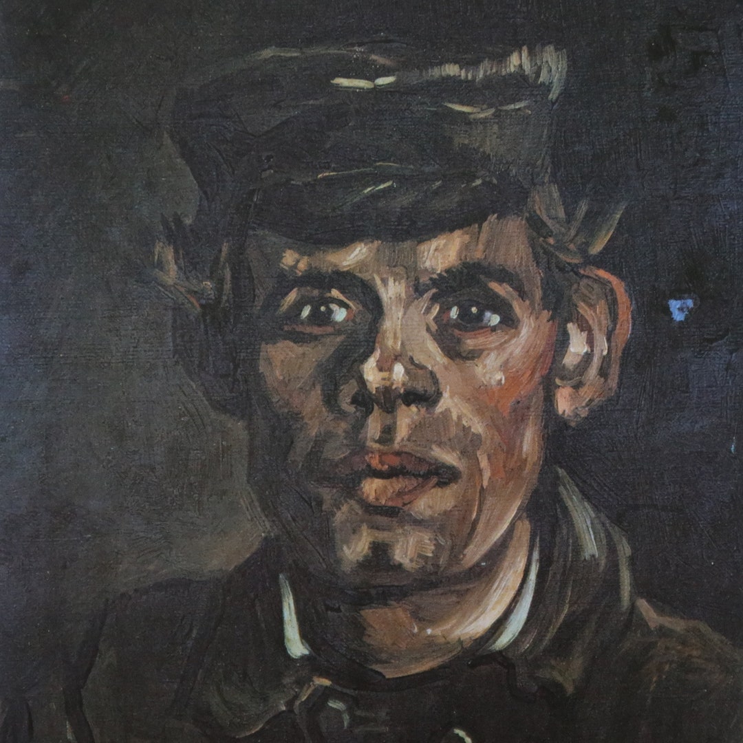 Vincent Van Gogh Vintage Print 1990 | "peasant, Head" (1885) | Home ...