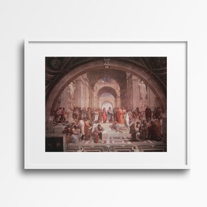 Raphael Vintage Print 2002 | "school of Athens" (1510-11) | Home Decor ...
