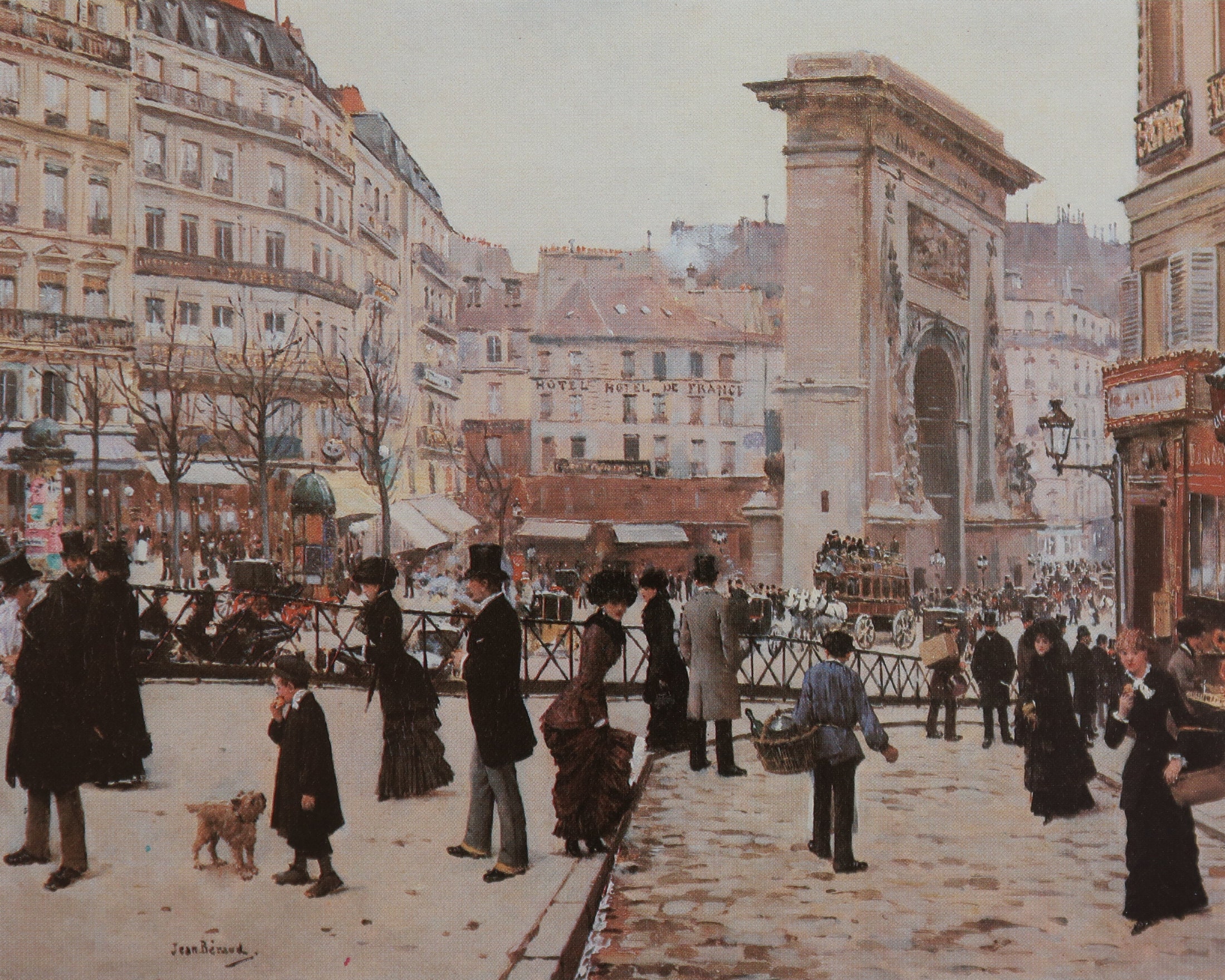 Jean Beraud Vintage Print 1978 le Boulevard St Denis, Paris 1935 Art ...