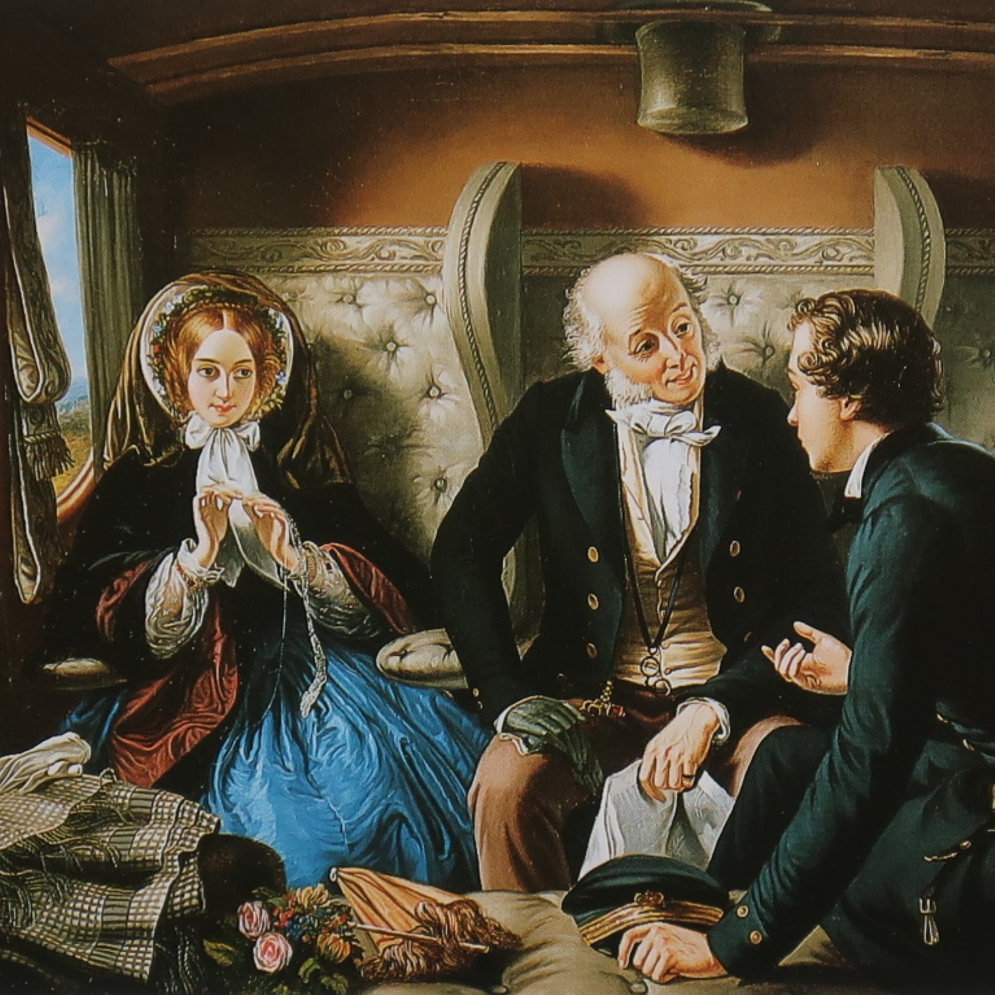 Two Small Abraham Solomon Vintage Prints 1997 | "first Class" & "second ...