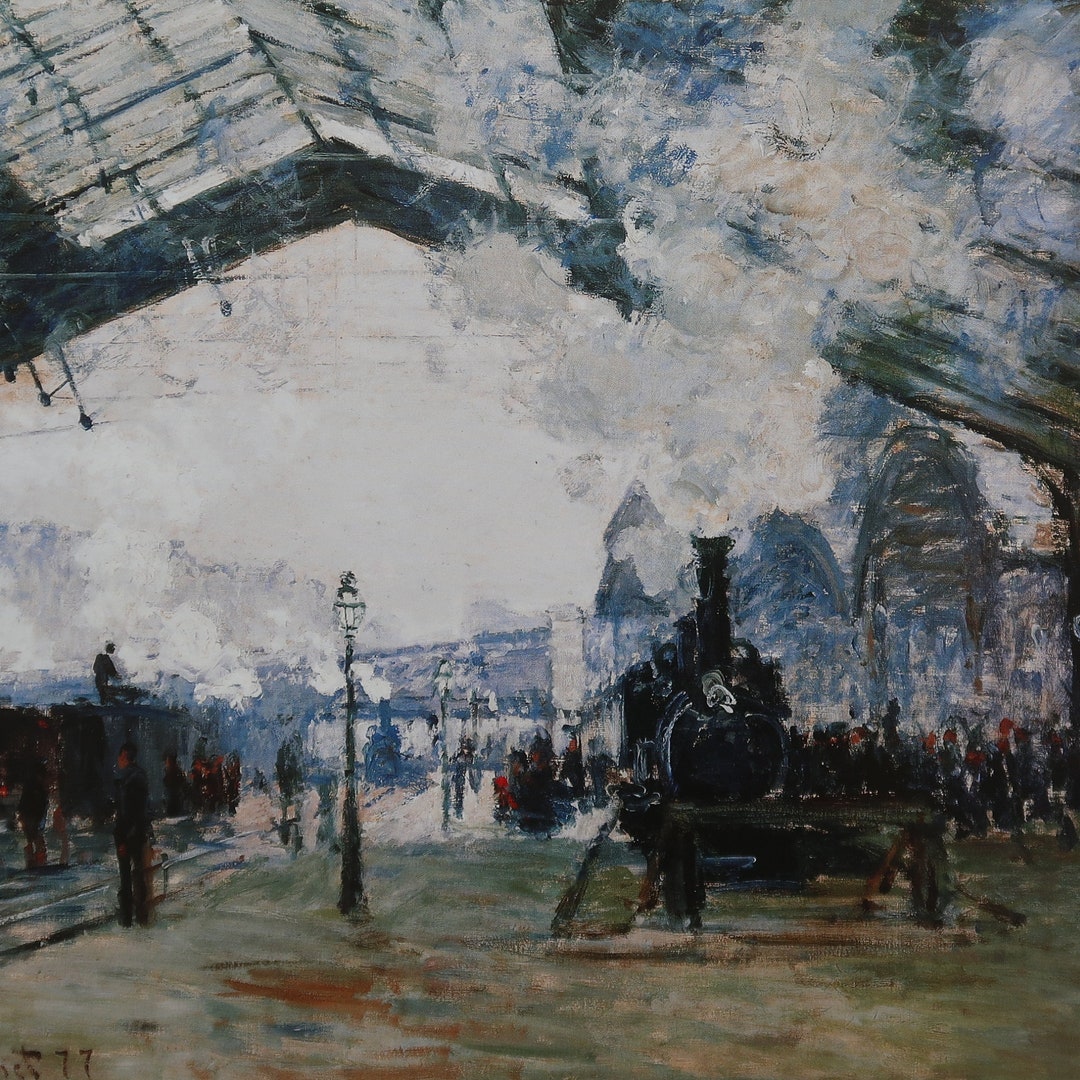Claude Monet Vintage Print 2000 | "arrival of the Normandy Train" (1877 ...