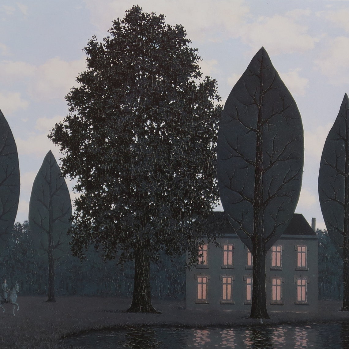 Rene Magritte Vintage Print 1994 the Mysterious Barricades 1961 Home ...