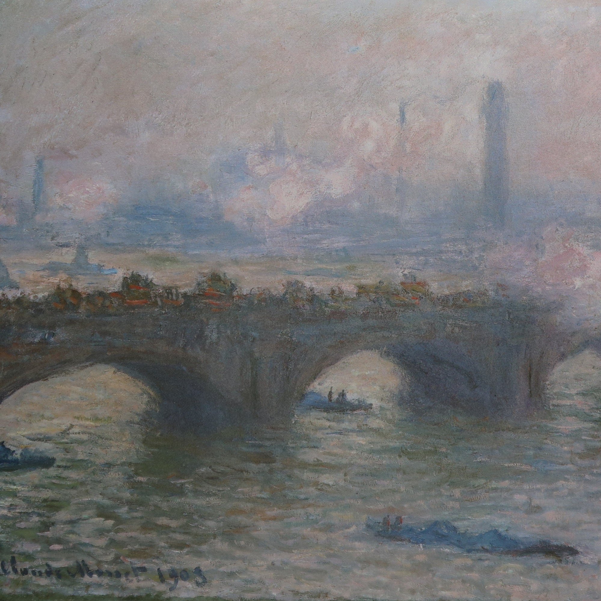 Claude Monet Vintage Print 1986 waterloo Bridge, Gray Day' 1903 Home ...