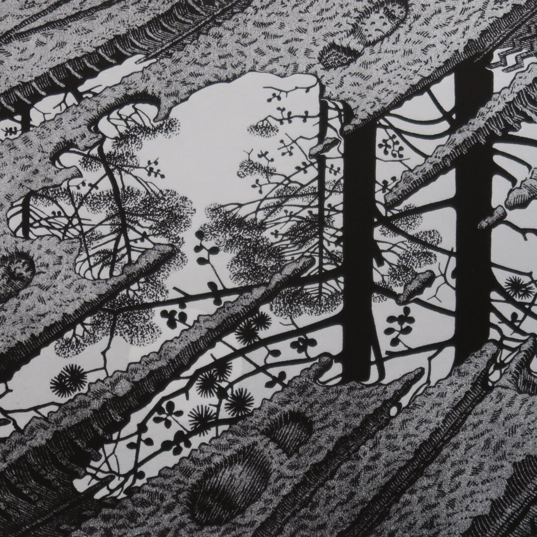 Double-sided MC Escher Vintage Print 1971 | "puddle" (1952) | Home ...