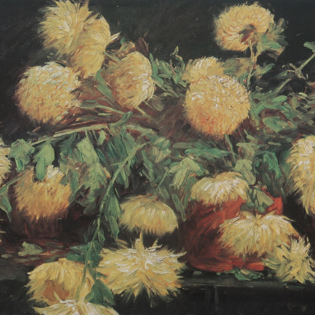 William Merritt Chase Vintage Print 1980 | "chrysanthemums" (1878 ...