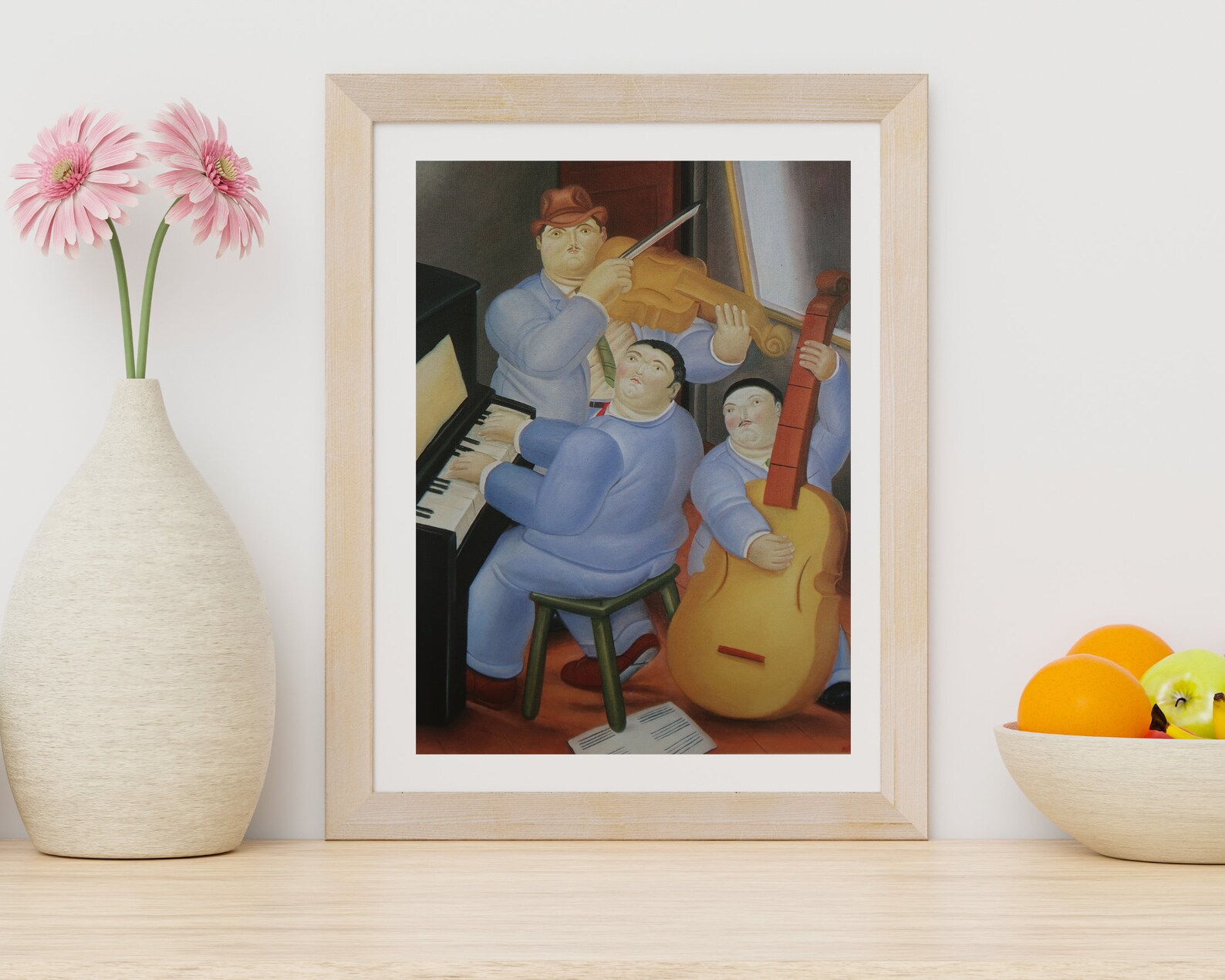 Fernando Botero Vintage Print 1990 three Musicians 1983 Home Decor Wall ...