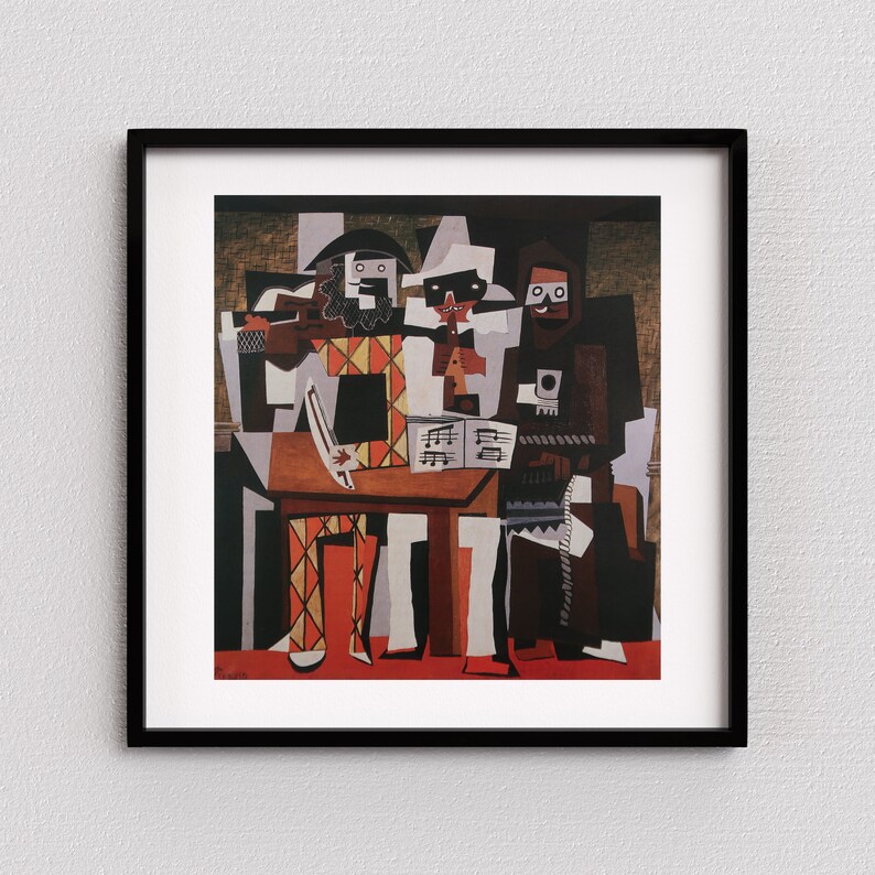 Pablo Picasso Vintage Print 1986 | "three Musicians" (1921) | Home ...